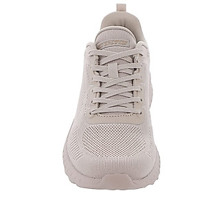 Skechers Women's Bobs Squad Chaos – Face Off Sneaker, Nude, 7.5