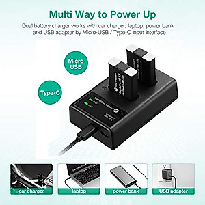 FirstPower 2-Pack NB-13L Battery and Dual USB Charger Compatible with Canon PowerShot G7 X Mark II, G7 X, G1 X Mark III, G5 X, G9 X, G9 X Mark II, SX620 HS, SX720 HS, SX730 HS, SX740 HS