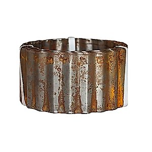 Corrugated Garden Edging (4in W x 10ft L, Rusted)