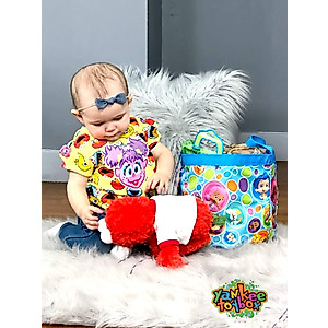 Bubble Guppies Boys Girls Collapsible Nylon Gift Basket Bucket Tote Bag (One Size, Blue)