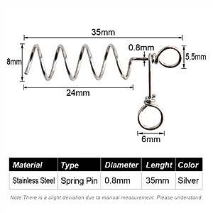 GRFIT Fishing Pliers 20pcs Soft Lure Bait Spring Fishing Screw Fishing Accessories Crank Hook Centering Pin Shallow Rigging for Hard Baits Fishing Quick Knot Tool