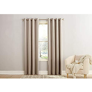 Sun Zero Barrow Energy Efficient Grommet Curtain Single Panel