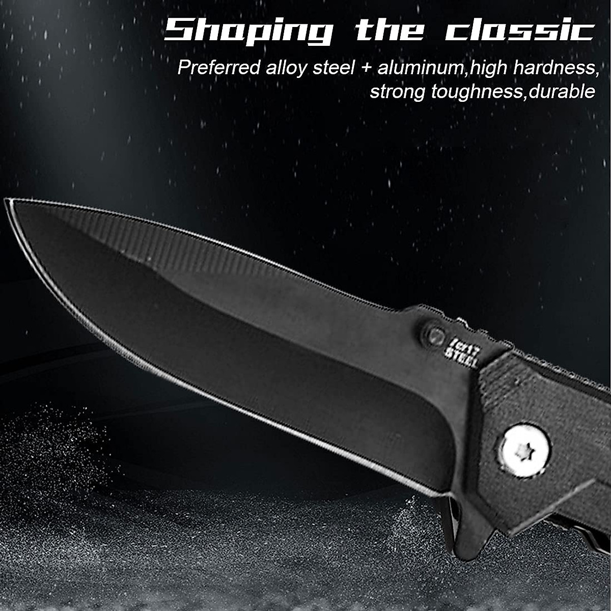 DOOM BLADE 7.87" EDC Cool Sharp Tactical Folding Pocket Knife,Spring Assisted Opening Knifes with Liner Lock,Pocketclip - Best Camping Fishing Hiking Survival Knife