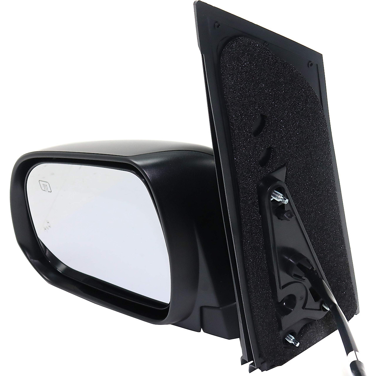 Kool Vue Driver Side Power Heated Mirror for Toyota Sienna 2013-2017 Manual Fold With Blind Spot Monitor; Without Signal Light & Memory Paintable
