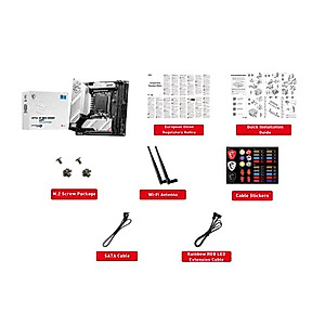 MSI MPG B760I Edge WiFi Gaming Motherboard (Supports 12th/13th Gen Intel Processors, LGA 1700, DDR5, PCIe 5.0, M.2, 2.5Gbps LAN, USB 3.2 Gen2, Wi-Fi 6E, Mini-ITX)