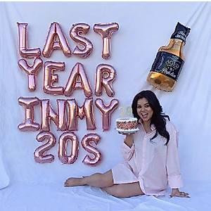 LaVenty Last Year In My 20s Birthday Decoration Last Year In My 20s Banner 29 Birthday Decoration Last Year In My 20s Birthday Sash 29 Birthday Balloons