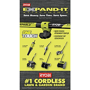 RYOBI P20101BTL One+ 18-Volt Lithium-Ion Cordless Attachment Capable Brushless String Trimmer (Tool-Only)