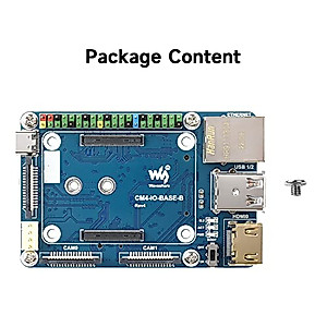 Waveshare Mini Base Board Designed for Raspberry Pi Compute Module 4 Powerful Functions in A Small Sized Body Suitable for Evaluating The Raspberry Pi CM4 Or Being Integrated Into End Products