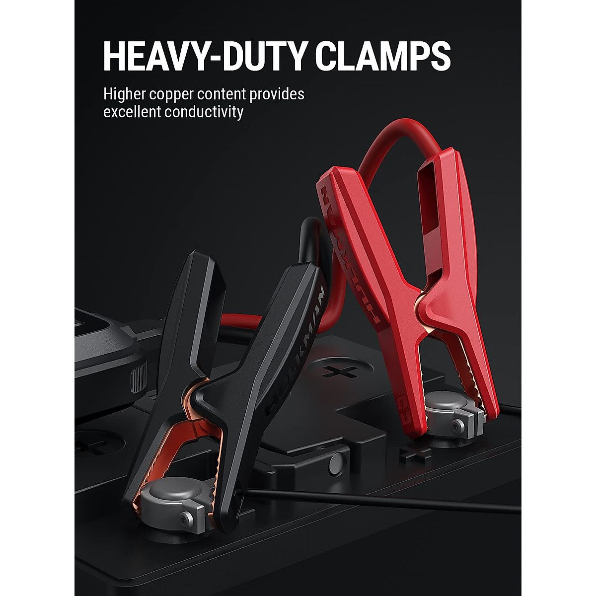 Hulkman Alpha Booster Clamps - Exclusive for Alpha 65/85/85S Jump Starter
