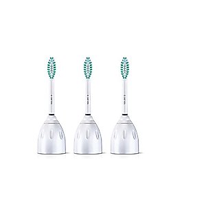 Philips Sonicare Genuine E-Series Replacement Toothbrush Heads, 3 Brush Heads, White, HX7023/64