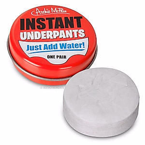 Archie Mcphee Instant underpants. Just add water one pair