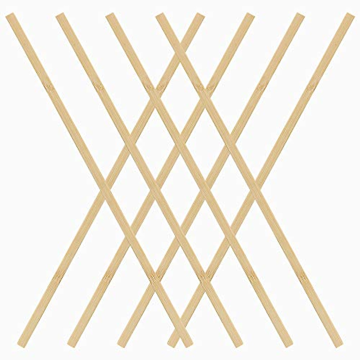 Pllieay 60 Pieces Bamboo Sticks Wooden Craft Sticks Extra Long Sticks for Crafting (15.7 Inches Length × 3/8 Inches Width)