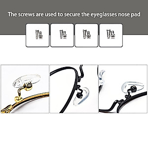Tasainu Eyeglass Repair Kits, Eyeglass Repair Tools Kit Comes with 500 PCS of Glasses Screws, Silicone Nose Pads, Screwdriver Set and Screw Cap, Suitable The Repair of Most Styles of Glasses