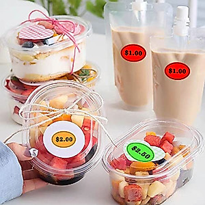 Vending Machine Price Labels Soda Snack $1.00 $1.25 $1.50 $1.75 $2.00 $2.50-0.8 x 0.6 Inch Vending Machine Labels Sales Stickers for Business 720 Pcs