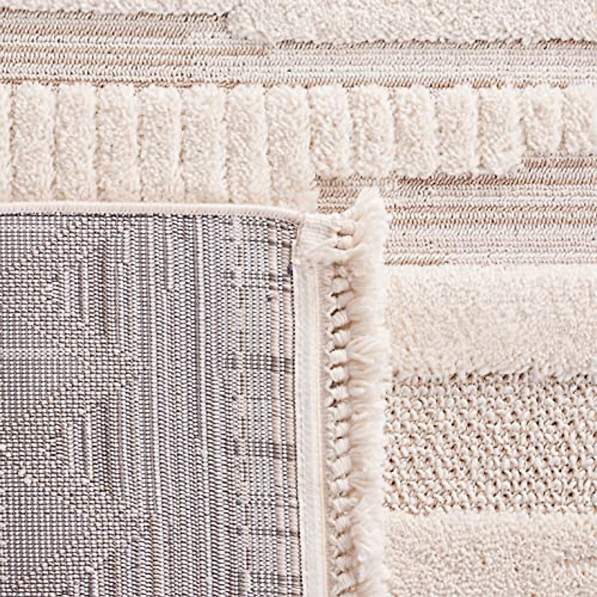 Safavieh Urban Collection 9' x 12' Ivory/Beige URB200A Moroccan Rustic Tassel Fringe Area Rug