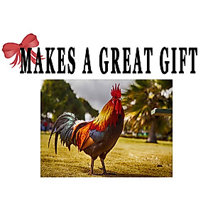 Farm Animal Rooster Barnyard Kitchen Glass Cutting Board Barn Decorative Gift Farmhouse Ranch Design
