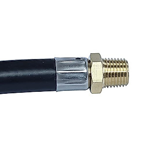 METER STAR 8 FEET QCC1 Propane Regulator Low Pressure with Hose Plus 1/4" Quick Connect Propane Elbow Adapter Converter for 17" and 22" Blackstone Tabletop Camper Grill