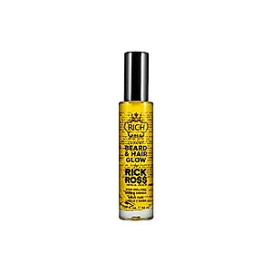 RICH Luxury Beard Oil for Men - Deep Conditioning and Softening for Your Beard & Mustache with Argan, Jojoba & Macadamia Oil - 1 Fl Oz (Beard Oil) (Beard & Hair Glow)
