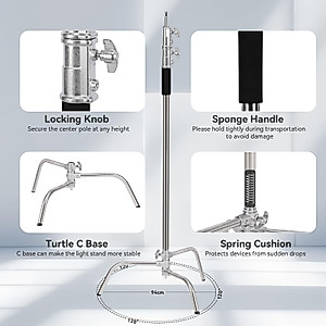 Backdrop Stand, 6.5 x 6.5ft Adjustable Photo Backdrop Stand, Back Drop Banner Stand Support System Kit for Parties, Portrait, Studio Photography, Birthday Party…