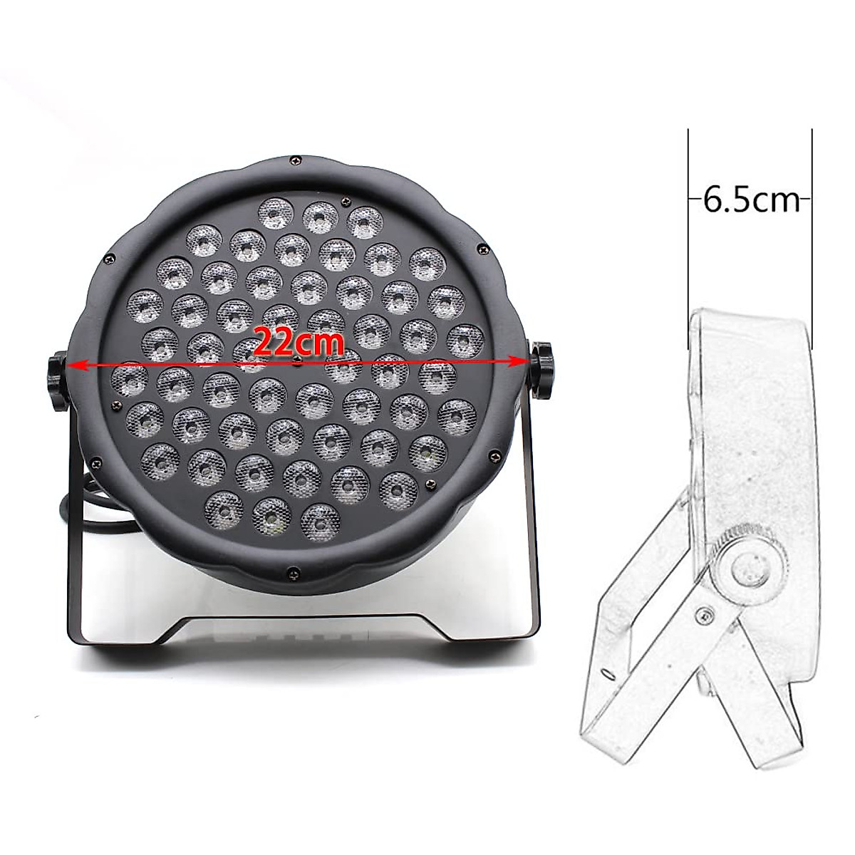 54x3W LED Stage Light DJ Par RGBW Light 162W DMX Par Lighting for Home Wedding Party Church Concert Dance