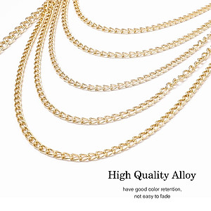 Bodiy Boho Body Chains Gold Tassel Crystal Chest Bra Chain Bikini Fringe Layered Waist Body Jewelry Accessories for Women and Girls