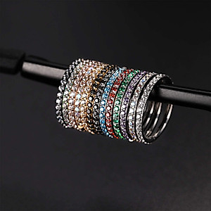 AROWRO Nose Ring Hoop Helix Rook Conch Earrings 20G 10mm CZ Stainless Steel Gold Sleeper Earring Cartilage Daith Tragus Piercing Jewelry Septum Clicker