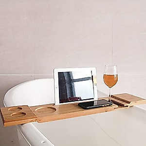 GANFANREN Bathroom Multi Function Bathtub Shelf Toilet Spa Bath Shelf Bathtub Tray Bathtub Accessories