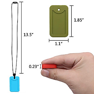 Chew Necklaces for Sensory Kids, Chewable Necklace for Autistic, ADHD, SDP, Chewing Necklace for Children, Silicone Dog Tags Chewy - 3 Pack