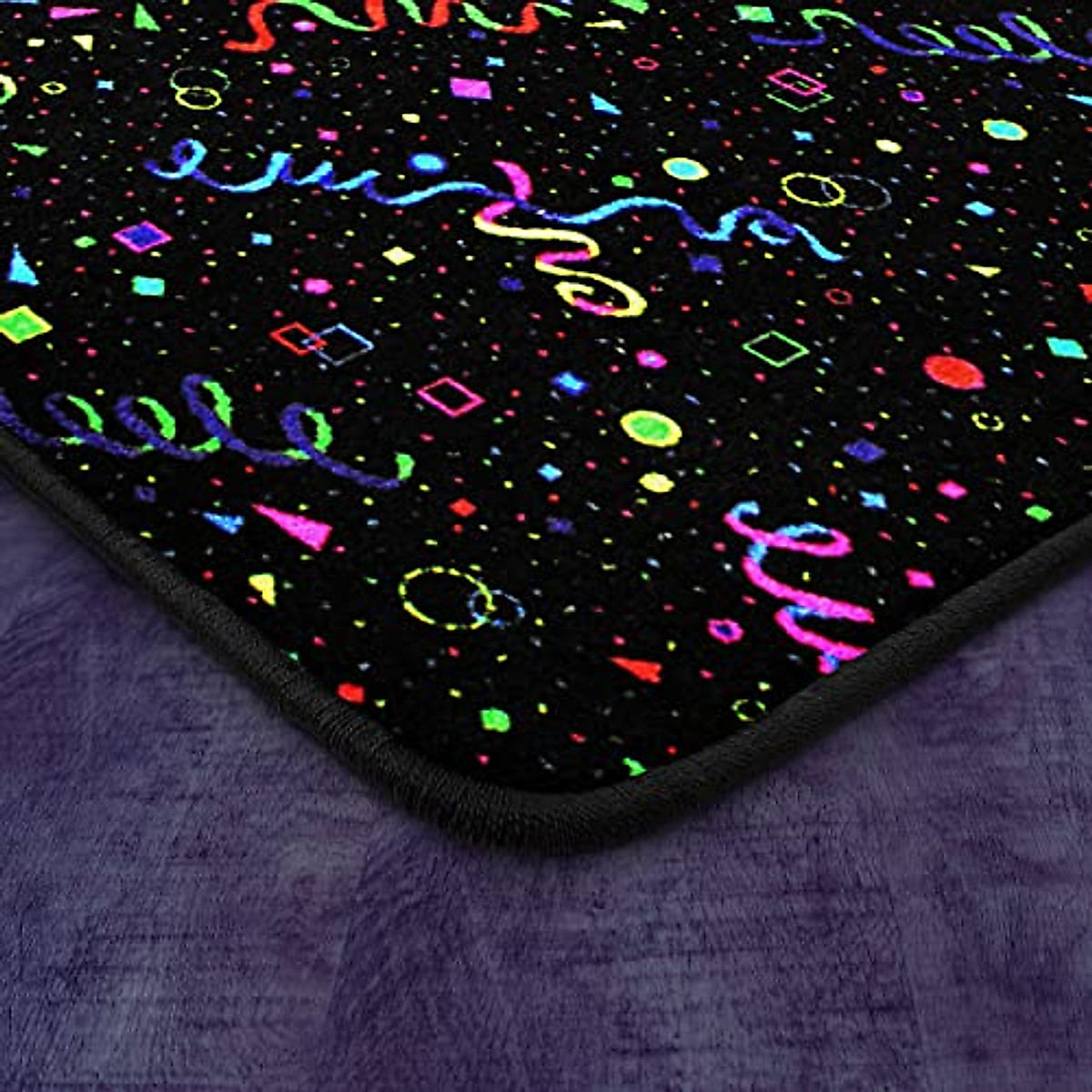 Joy Carpets Fluorescent Celebration 4' x 6' Area Rug