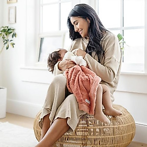 SARANONI Receiving Blankets for Babies Super Soft Boutique Quality Lush Luxury Baby Blanket (Clay, Receiving Blanket 40" x 30")