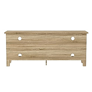 Walker Edison Wren Classic 4 Cubby Fireplace TV Stand for TVs up to 65 Inches, 58 Inch, Driftwood