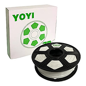 YOYI YOYI PLA+ 3D Printer Filament, PLA Plus Filament 1.75 mm, Dimensional Accuracy +/- 0.02 mm, 1kg Cardboard Spool (2.2lbs), PLA+ White