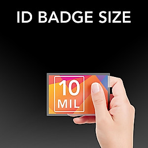 GBC Swingline Laminating Sheets, Thermal Laminating Pouches, Badge/ID Card Size, 10 Mil, HeatSeal LongLife, 100 Pack (3202104)