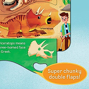 Peek-a-Flap Dino - Children's Lift-a-Flap Board Book, Gift for Little Dinosaur Lovers, Ages 2-7