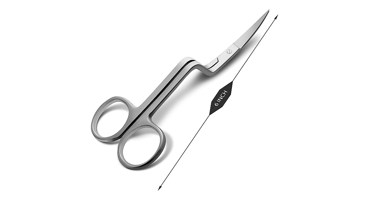 XTRM CRAFT 6 Inch Double Curved Scissors - Precision & Durable