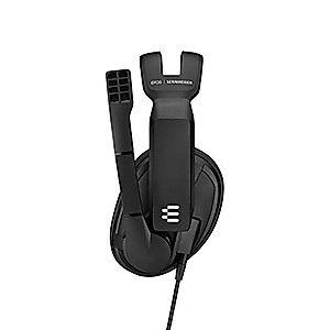 Sennheiser GSP 302 Gaming Headset with Noise-Cancelling Mic, Flip-to-Mute, Comfortable Memory Foam Ear Pads, Headphones for PC, Mac, Xbox One, PS4, Nintendo Switch, and Smartphones,Black