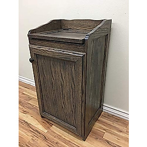 Trash Canister/Hamper in Oak (Slate)