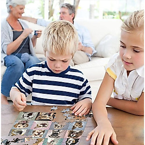 100 Piece Jigsaw Puzzles Funny Dogs Puzzles for Kids Ages 4-8 8-10,Jigsaw Puzzle for Toddlers 3-5 Years Old, Kids Puzzles Ages 6-8, Developmental Toys for Children, Birthday Gifts for Boys Girls