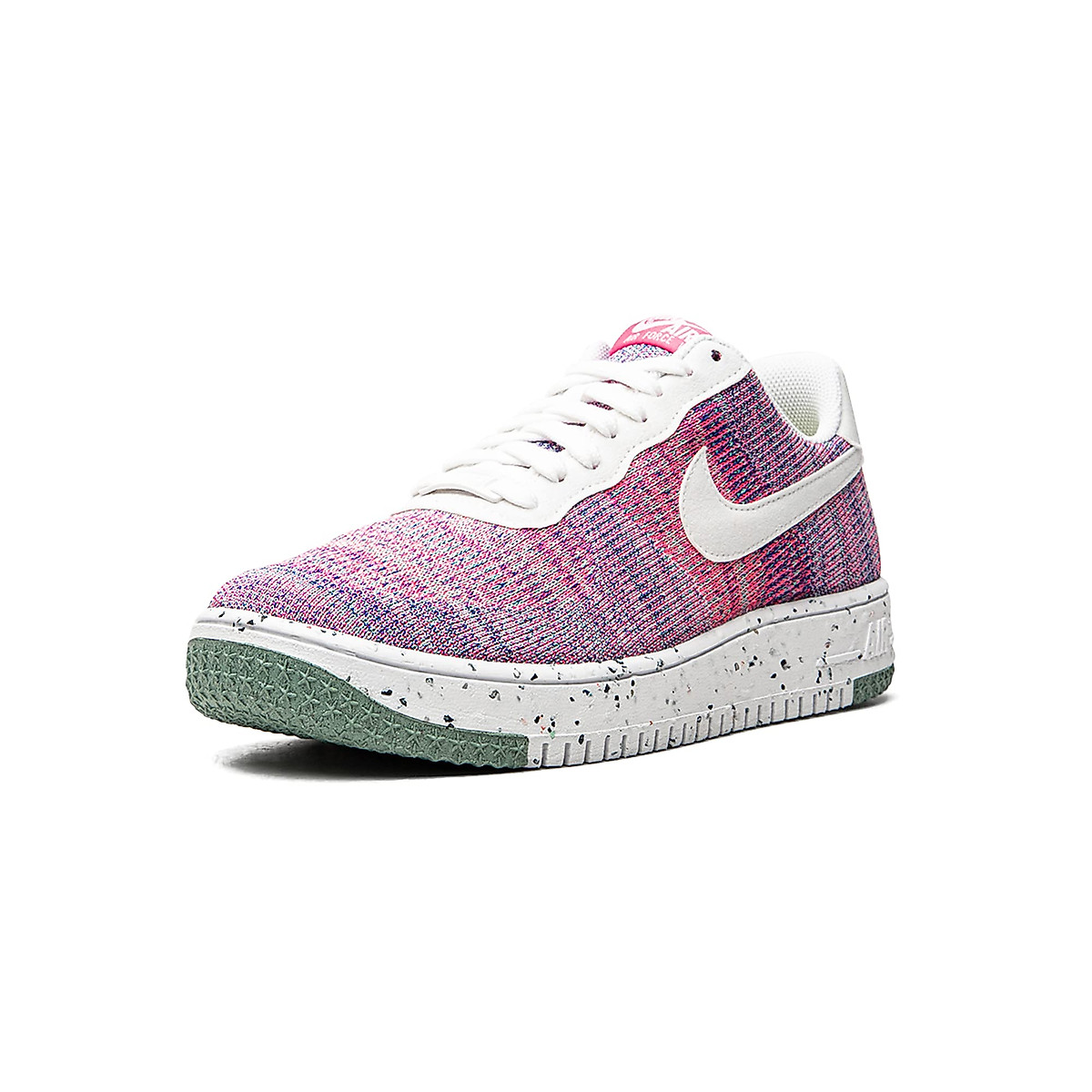 Nike Women's Air Force 1 Crater Low Flyknit Shoes, Fuchsia Glow White Pink Blast Violet, 8.5