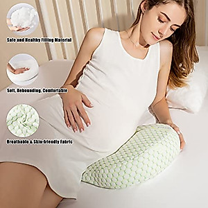 DOUBLE 2 C Pregnancy Pillows for Sleeping, Maternity Pillow for Pregnant Women Side Sleeper Soft Pregnancy Body Pillow for Back, HIPS, Legs with Detachable and Adjustable Pillow Cover
