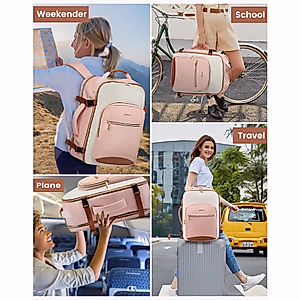 LOVEVOOK Large Travel Backpack for Women & Men, 40L Carry on Backpack for Airplanes, TSA Personal Item Travel Bag fits 17" Laptop, Waterproof Travel Essentials Airline Approved with 3 Packing Cubes