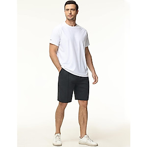 THE GYM PEOPLE Men's Workout Shorts Drawstring Athletic Loose Fit Lounge Sweat Shorts with Pockets Dark Heather Grey