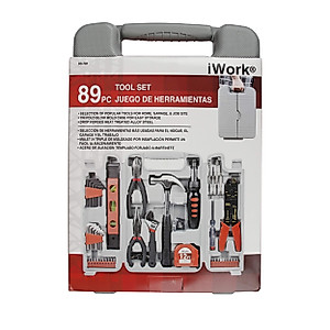 Olympia Tools iWork DIY Homeowner's Tool Set, 80-781, 89 Pieces