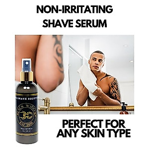Black Widow Pro Shave Solution - Shave Spray Lotion, No Mess, Superior Shaving Experience, Slick Shaving Lotion, Helps Reduce Skin Irritation, Hydrates Skin While Shaving, Hint Of Mint