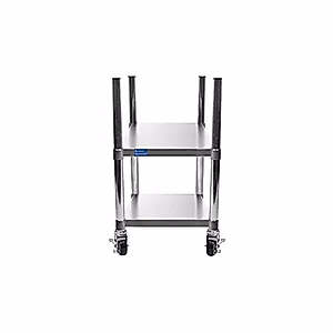 AmGood 14" x 14" Stainless Steel Rice Warmer Stand With Wheels | Restaurant Commercial Grade Equipment Stand