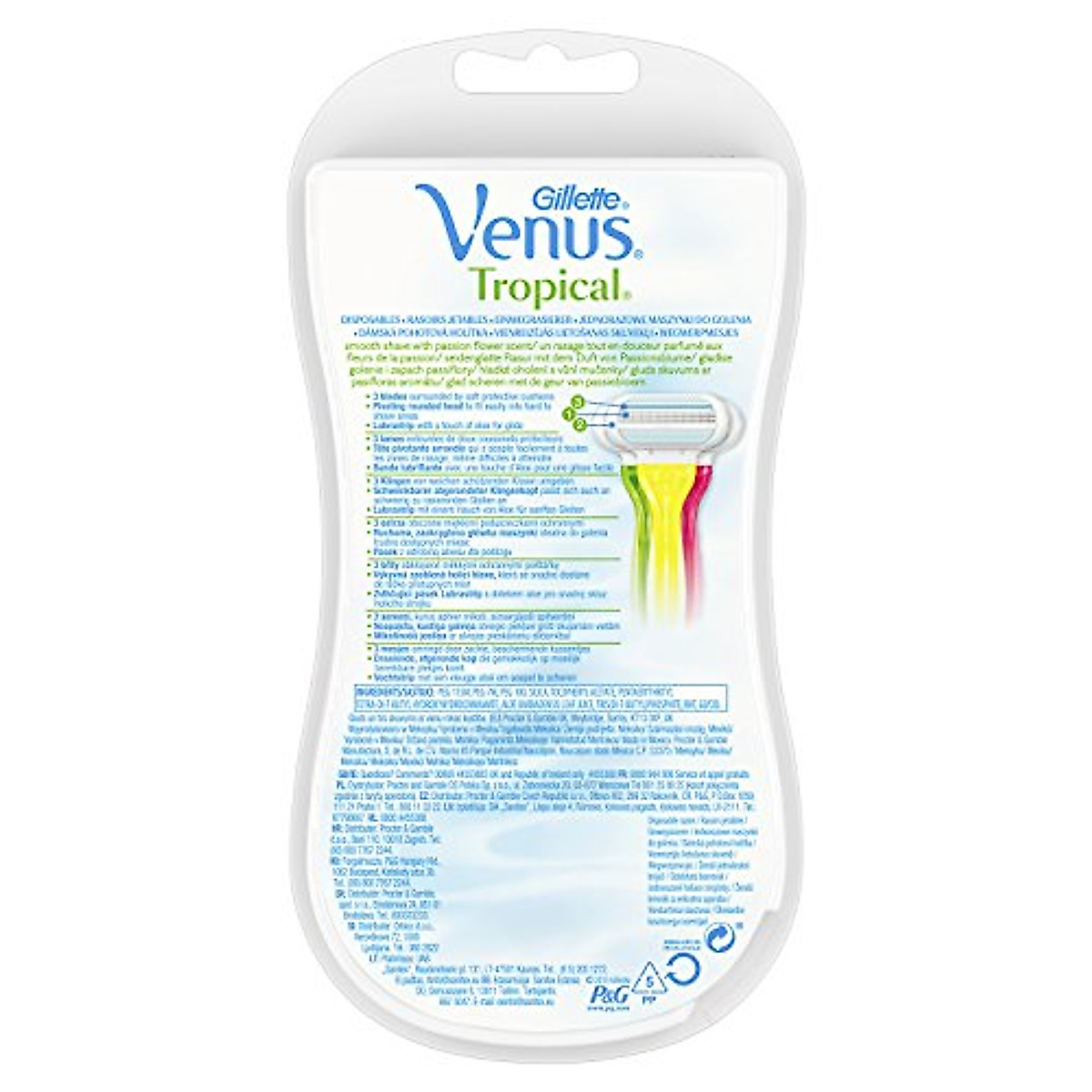 Gillette Venus Tropical Disposable Women's Razors - 3 Pack