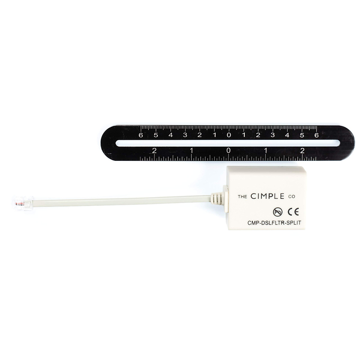 THE CIMPLE CO 2 Wire, 1 Line DSL Filter, with Built in Splitter - for Removing Noise and Other Problems from DSL Related Phone Lines