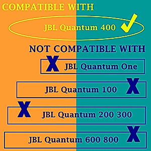 TaiZiChangQin Q400 Ear Pads Ear Cushions Earpads Memory Foam Replacement Compatible with JBL Quantum 400 Wired Over-Ear Gaming Headphone (Protein Leather)