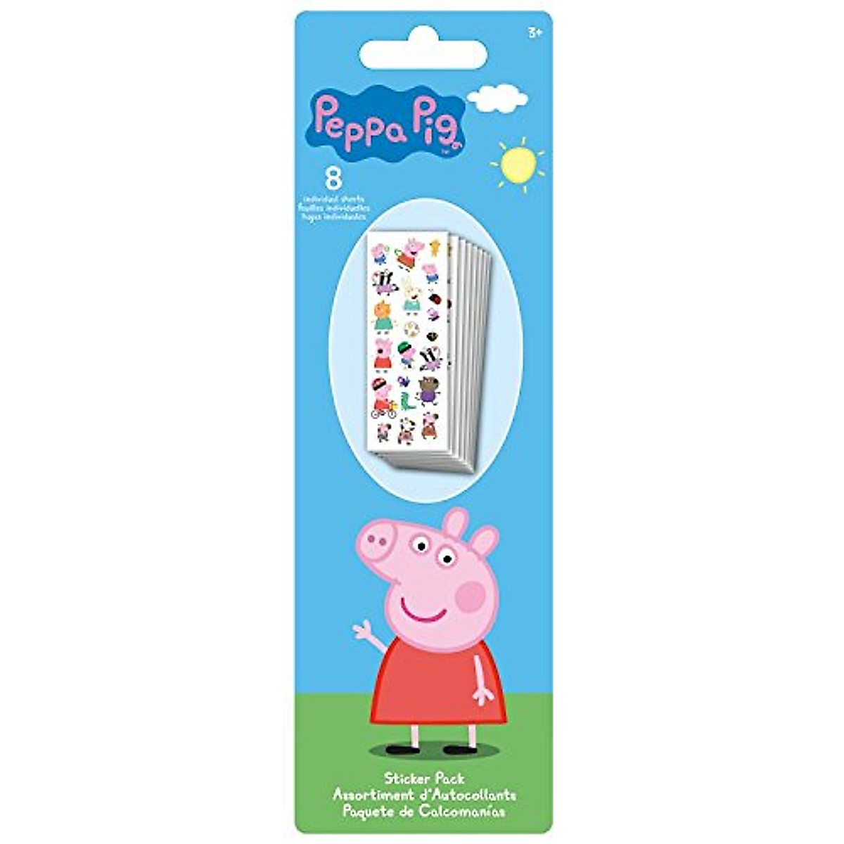 Peppa Pig Backpack with Lunch Box for Kids - 5 Pc Bundle with 16" Peppa Pig School Backpack Bag, Lunch Bag, Water Bottle, Stickers, and More | Peppa Pig Backpack for Girls