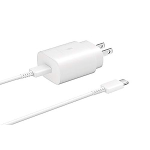 SAMSUNG 25W USB-C Super Fast Charging Wall Charger - White (US Version with Warranty)